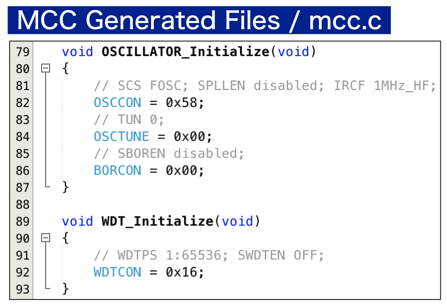 第30回 MPLAB Code Configurator（6）〜生成されたプログラム解読〜 | ツール・ラボ